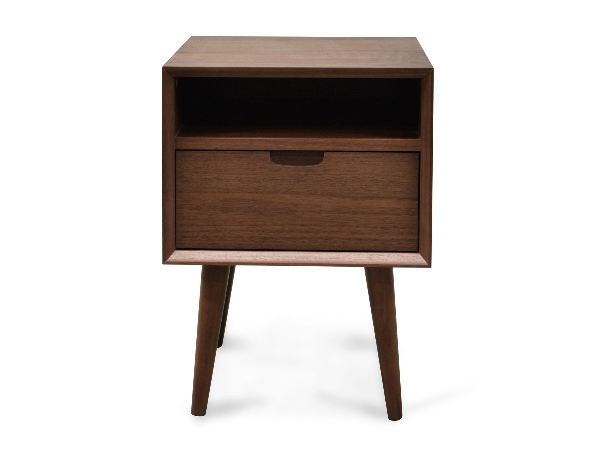 Axel Wooden Bedside Table - Walnut