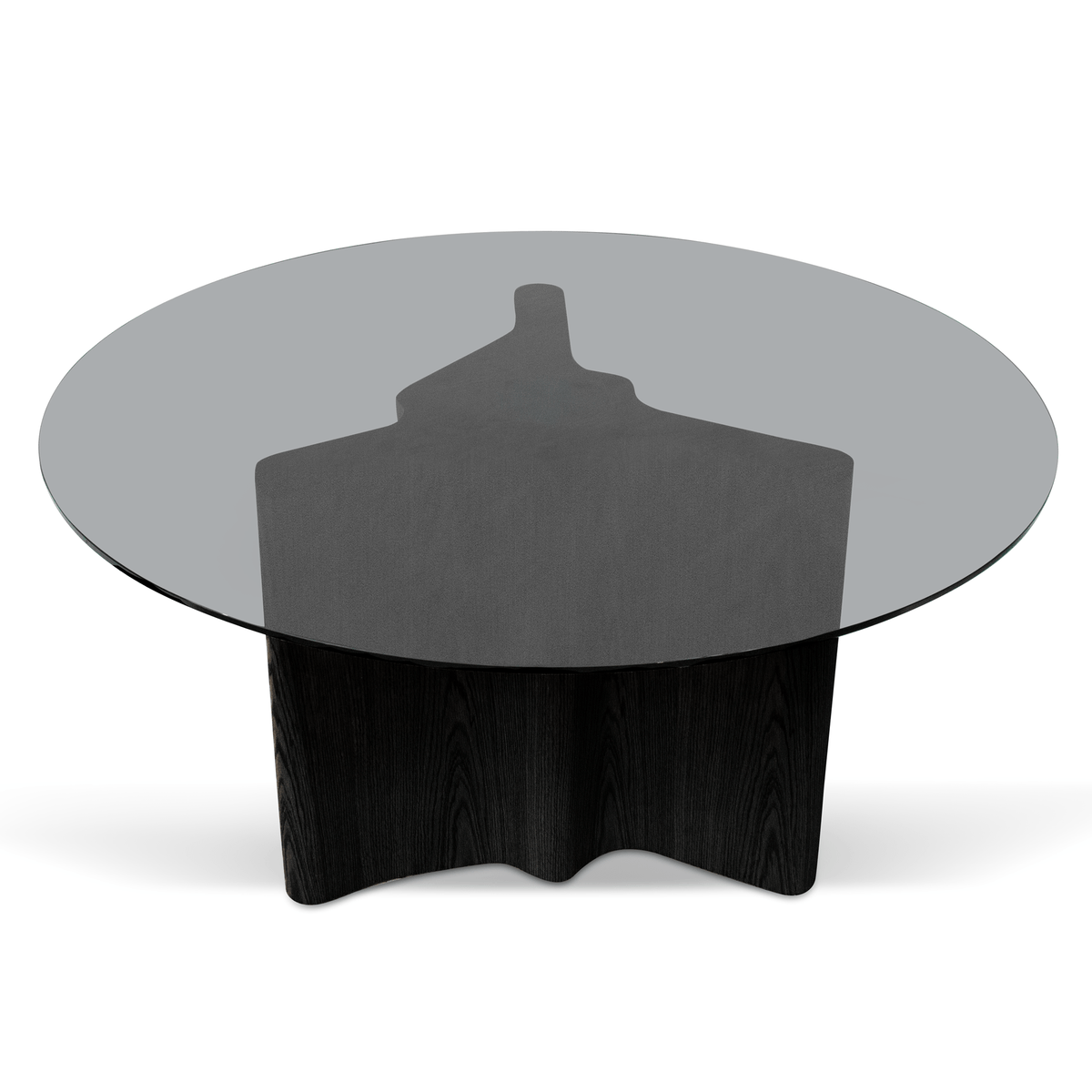 Blake 1.5m Round Glass Dining Table - Black