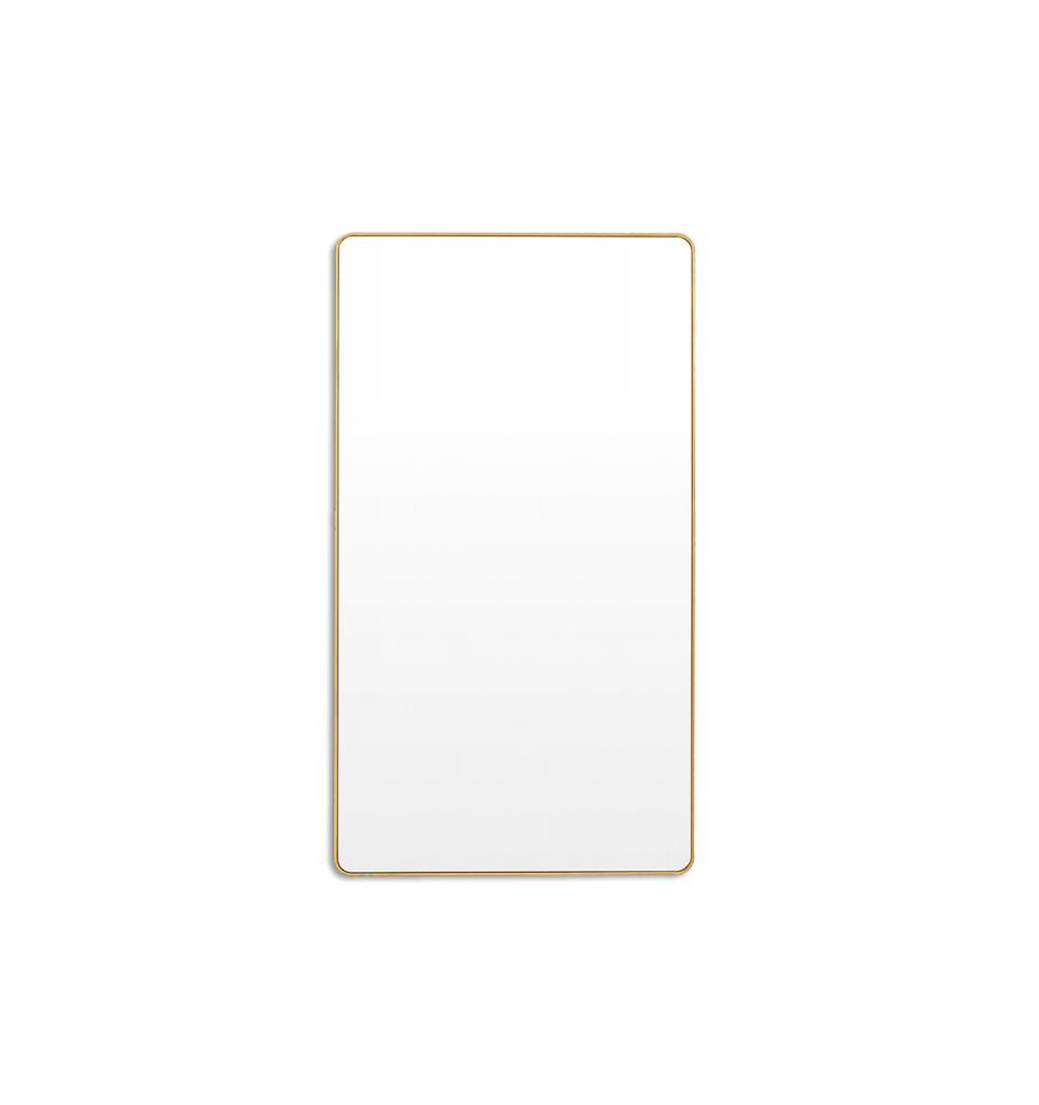 Flora 180cm Curve Rectangular Mirror - Brass