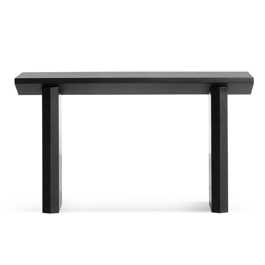 Karumi Oak Console Table - Black