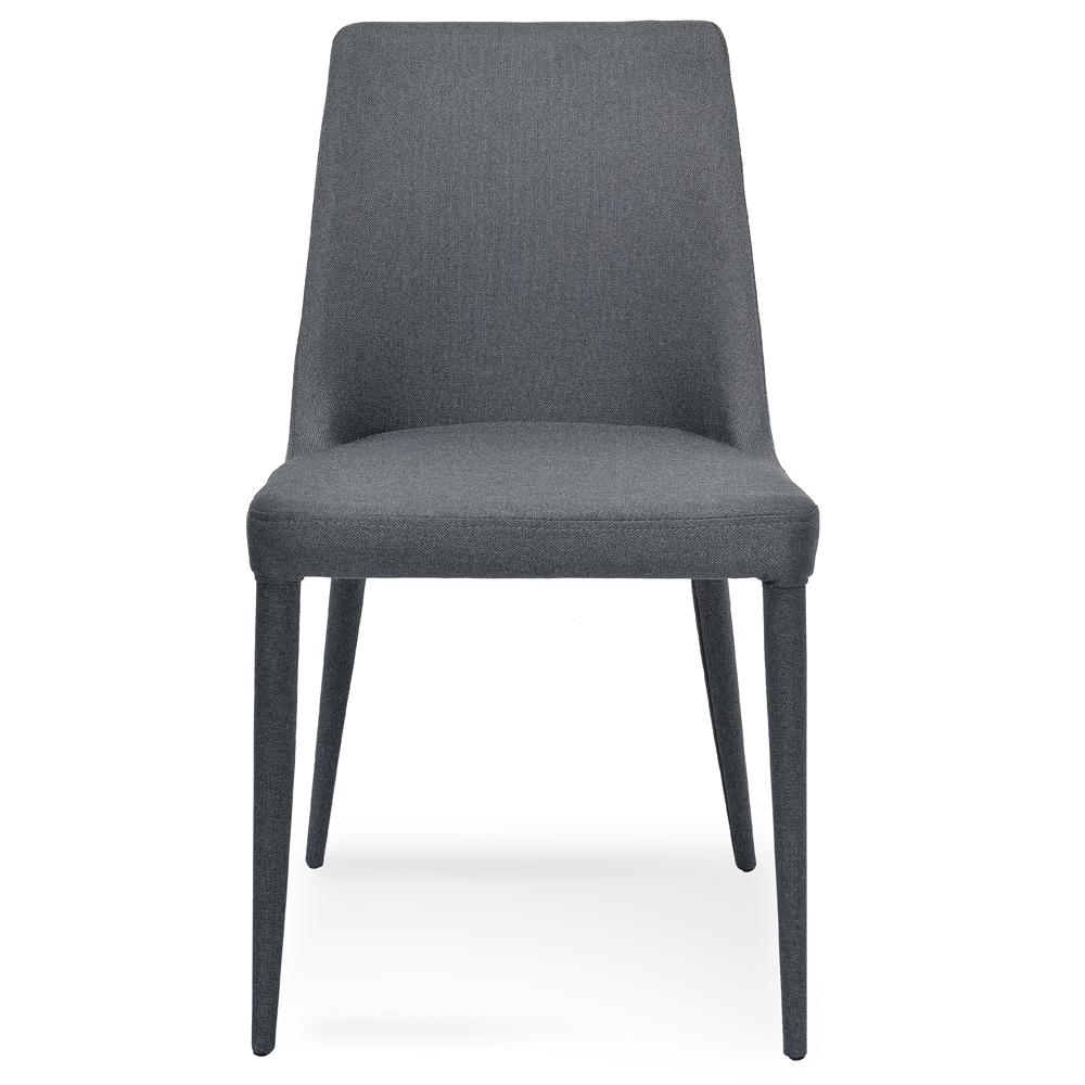 Lucas Fabric Dining Chair - Gunmetal Grey