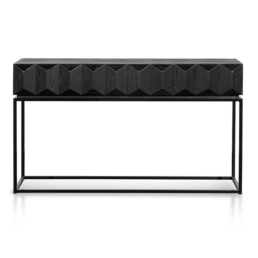 Nadia Wooden Console Table - Full Black