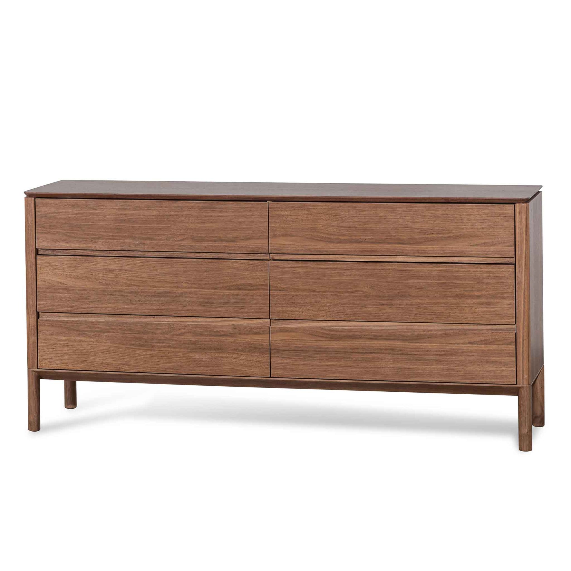 Owen 6 Drawers Wooden Chest - Walnut